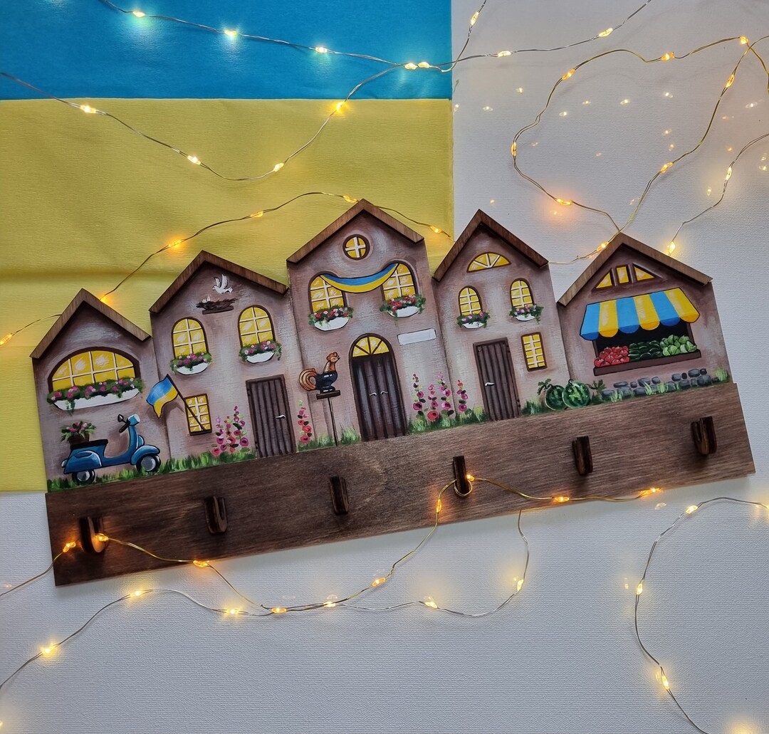 Wooden Custom Key Holder for Wall Personalized New Home Gift ...