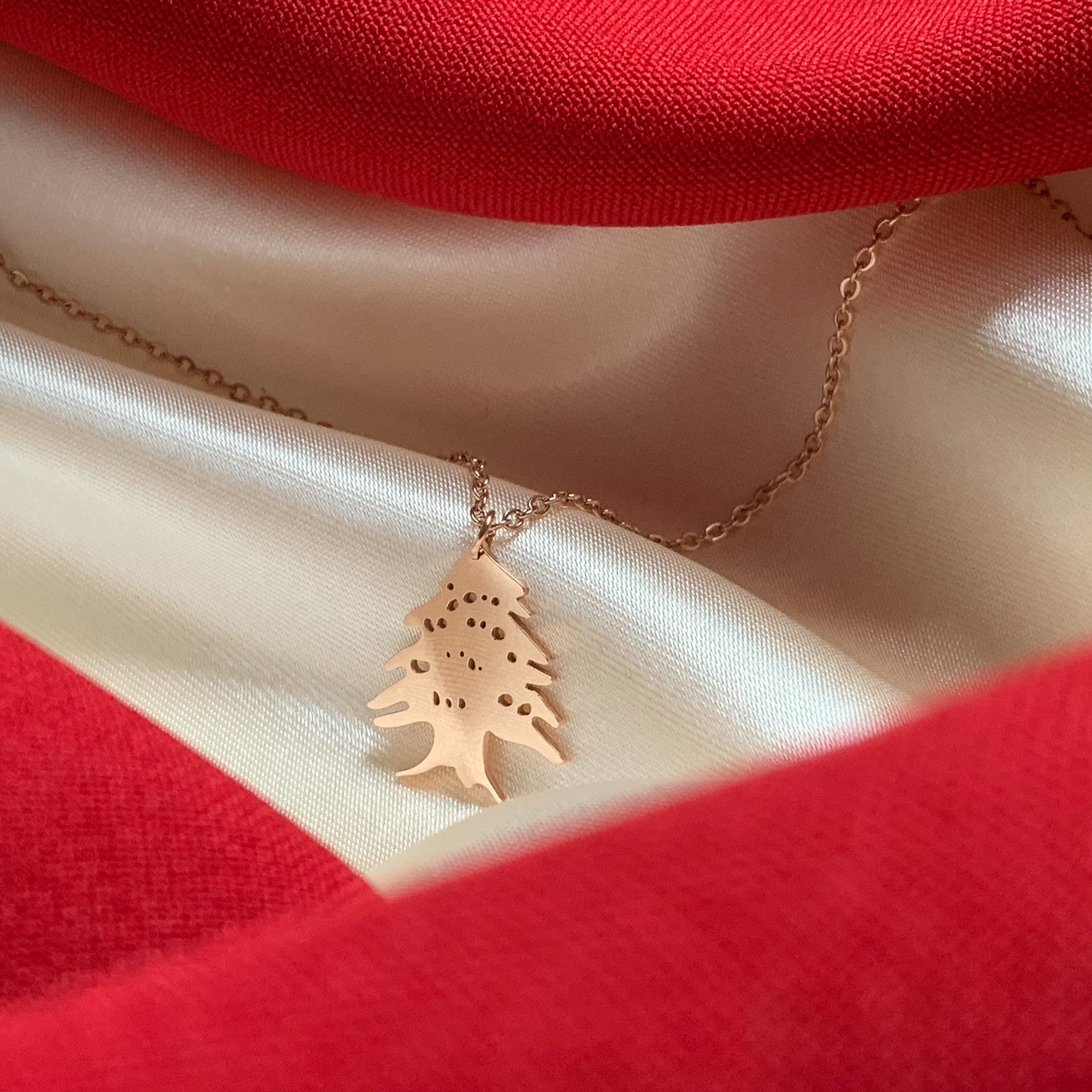 Lebanon Cedar Tree Necklace 18K Gold Plated Lebanon - Etsy Canada