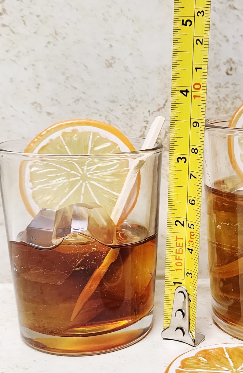 Fake Old Fashioned Whiskey Cocktail: 8 Oz Faux Drink Display - Etsy