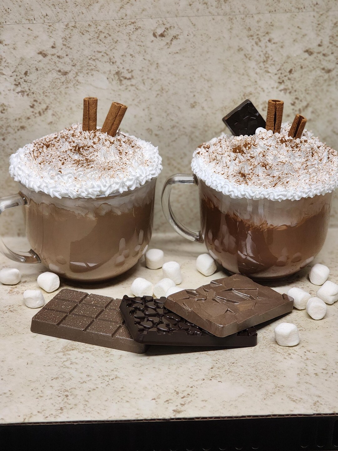 Faux Hot Chocolate / Light & Dark Chocolate Options - Etsy