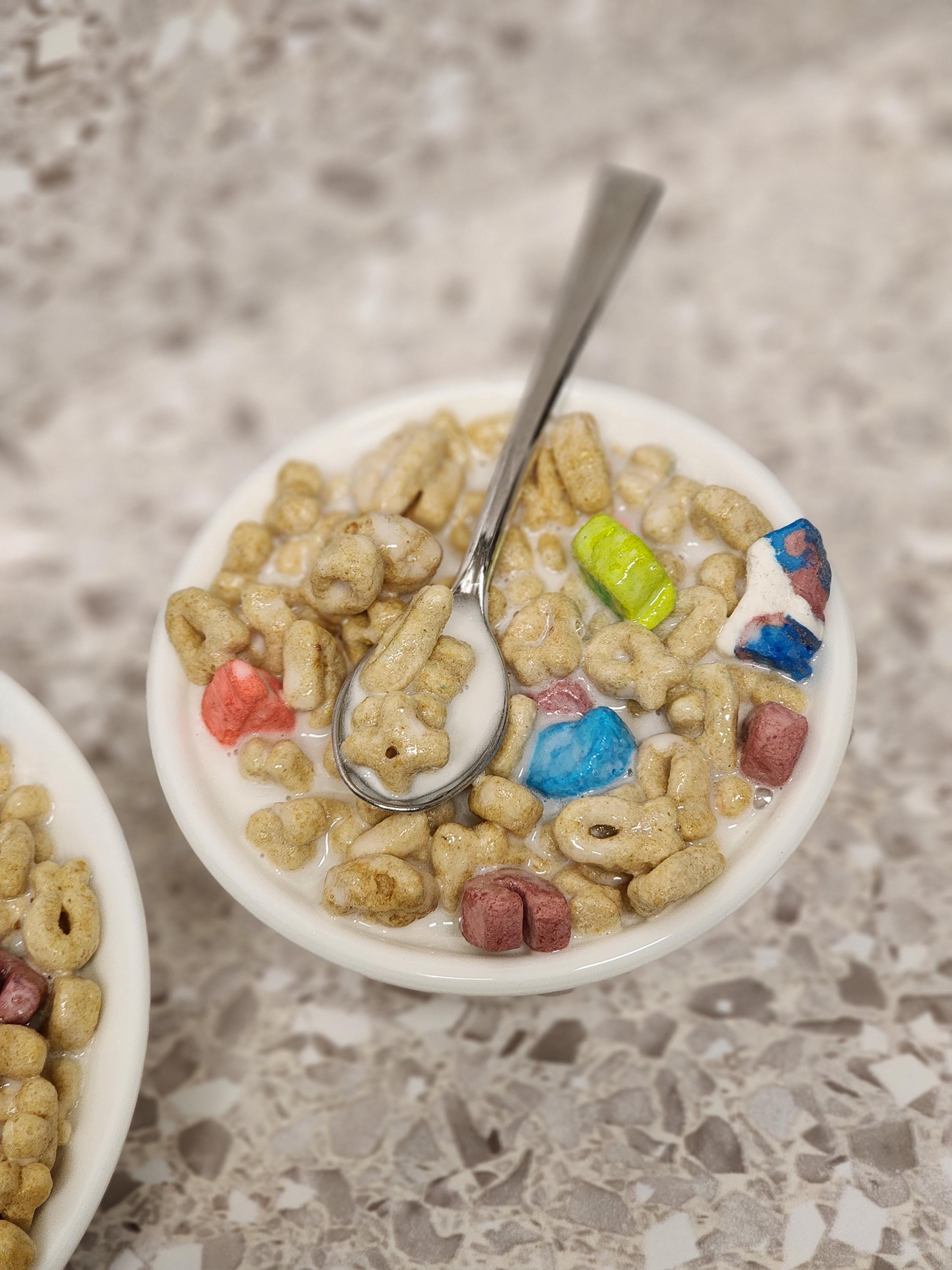 Medium Size Fake Cereal Bowl / You Choose the Cereal - Etsy