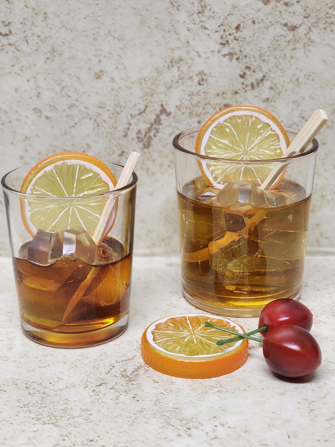 Fake Old Fashioned Whiskey Cocktail: 8 Oz Faux Drink Display - Etsy