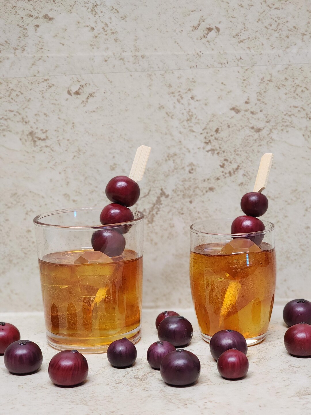 Fake Rum Harvest Cocktail: Faux Cranberry Drink Display - Etsy