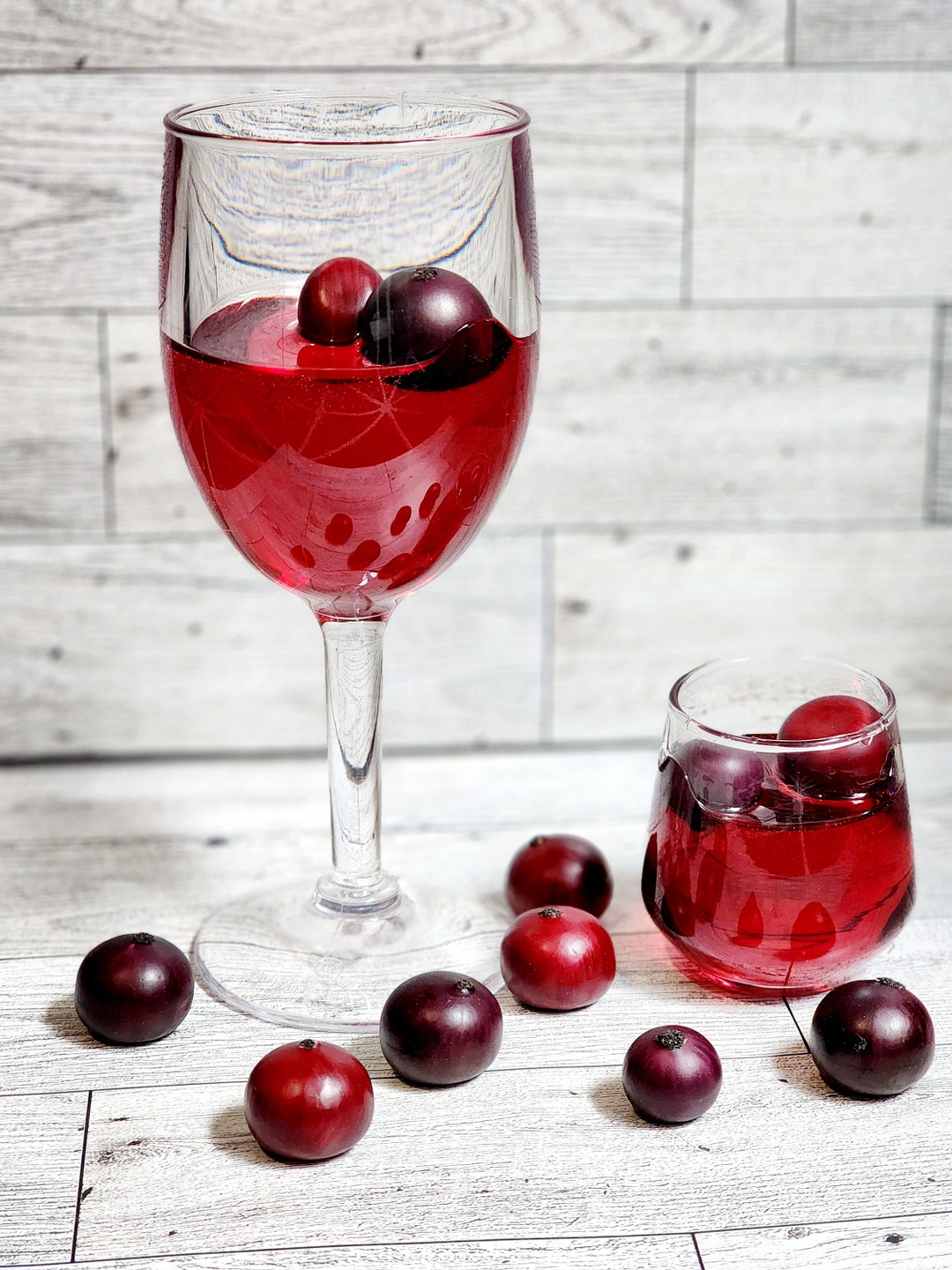 Faux Cranberry Wine or Fake Cranberry Shot / Photo Prop / Stage Prop ...