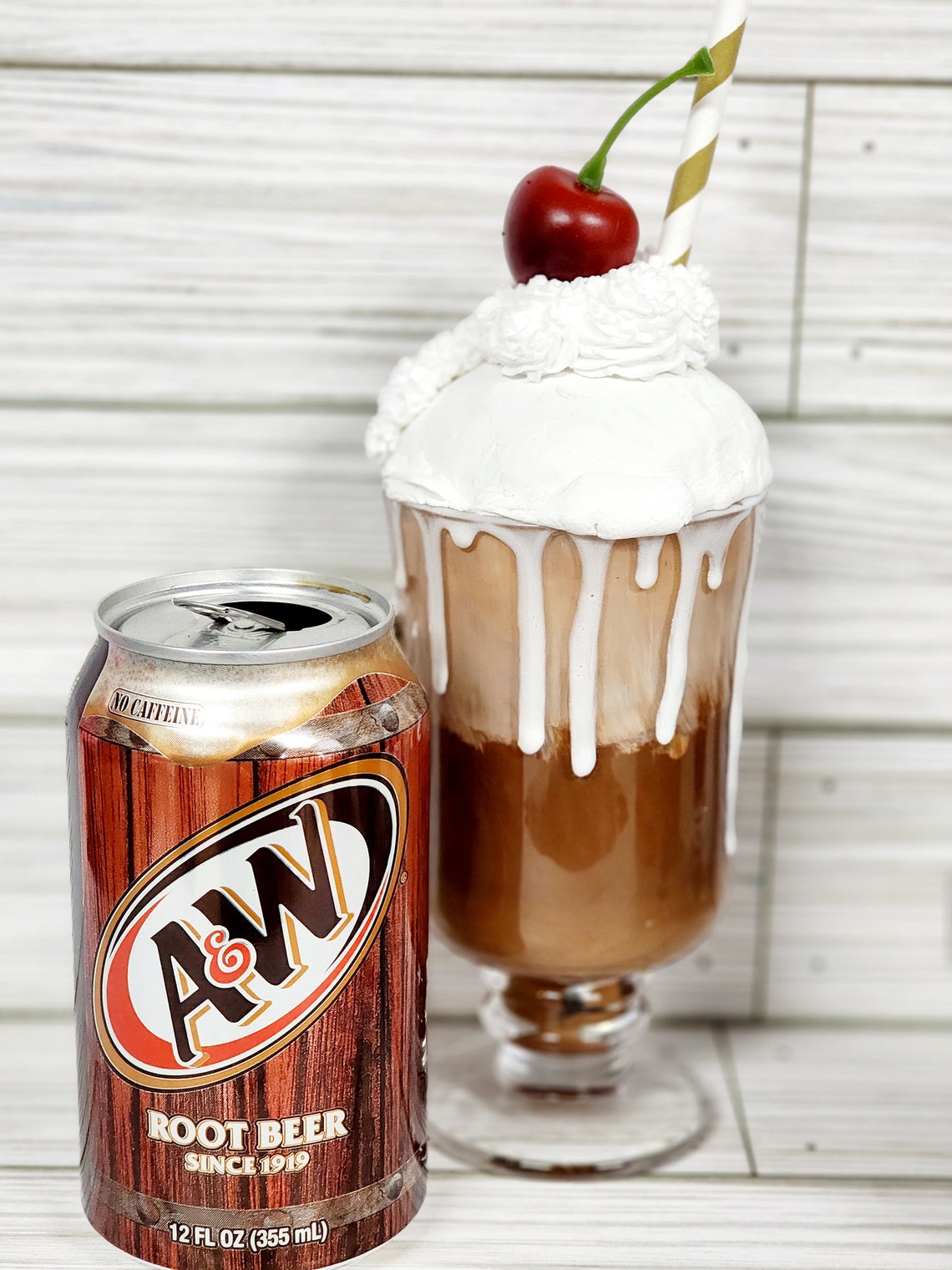 Faux Root Beer, Dr. Pepper , and Coke Float / Fake Floats - Etsy
