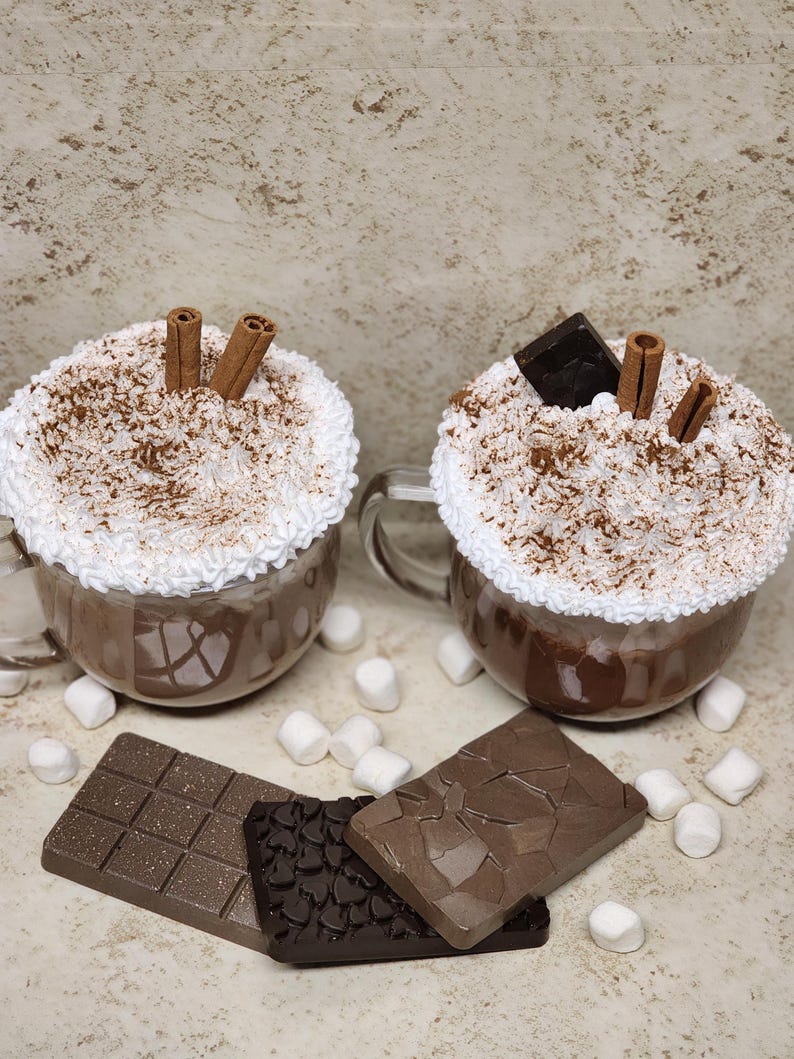Faux Hot Chocolate / Light & Dark Chocolate Options - Etsy