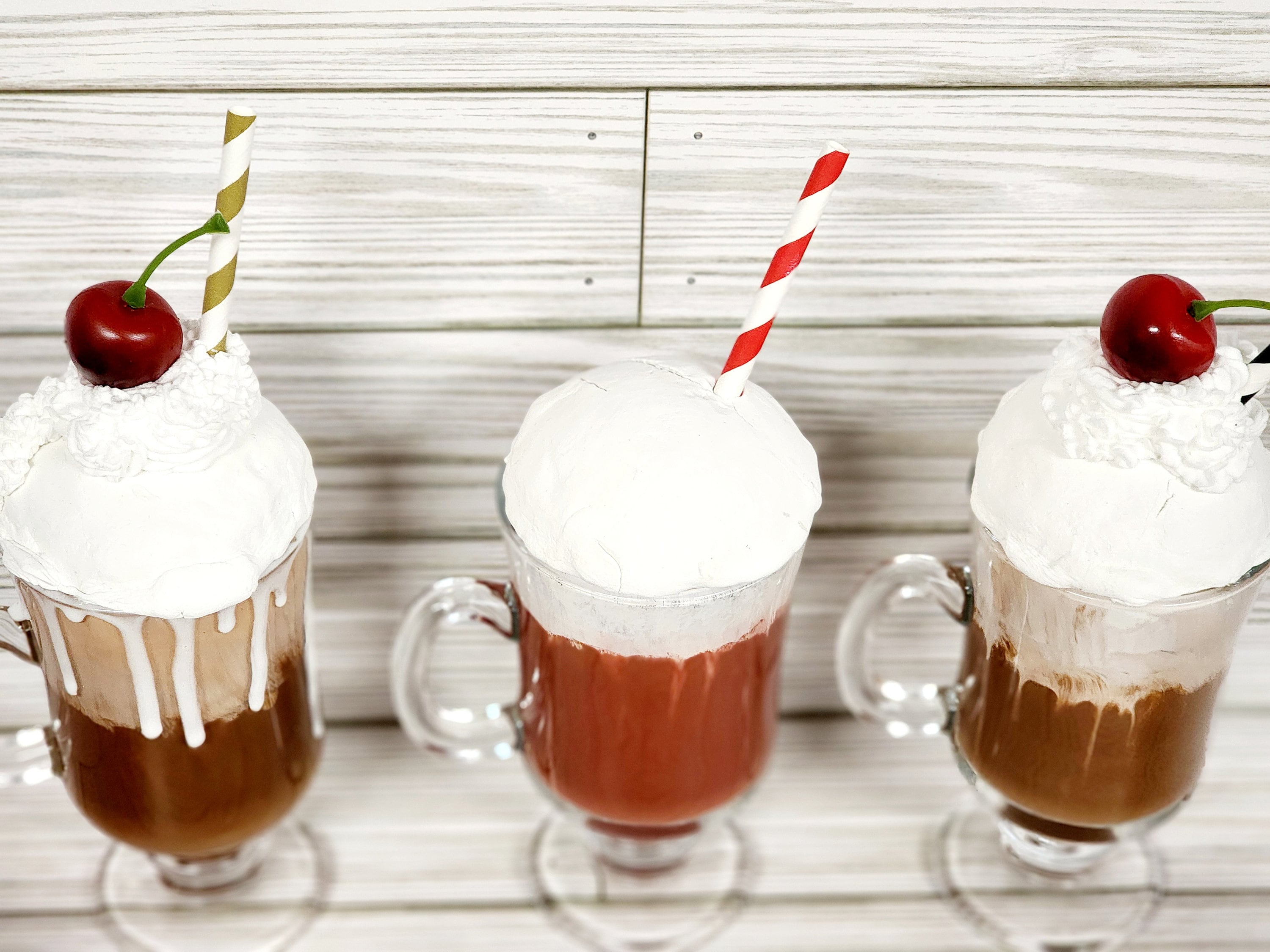 Faux Root Beer, Dr. Pepper , and Coke Float / Fake Floats - Etsy