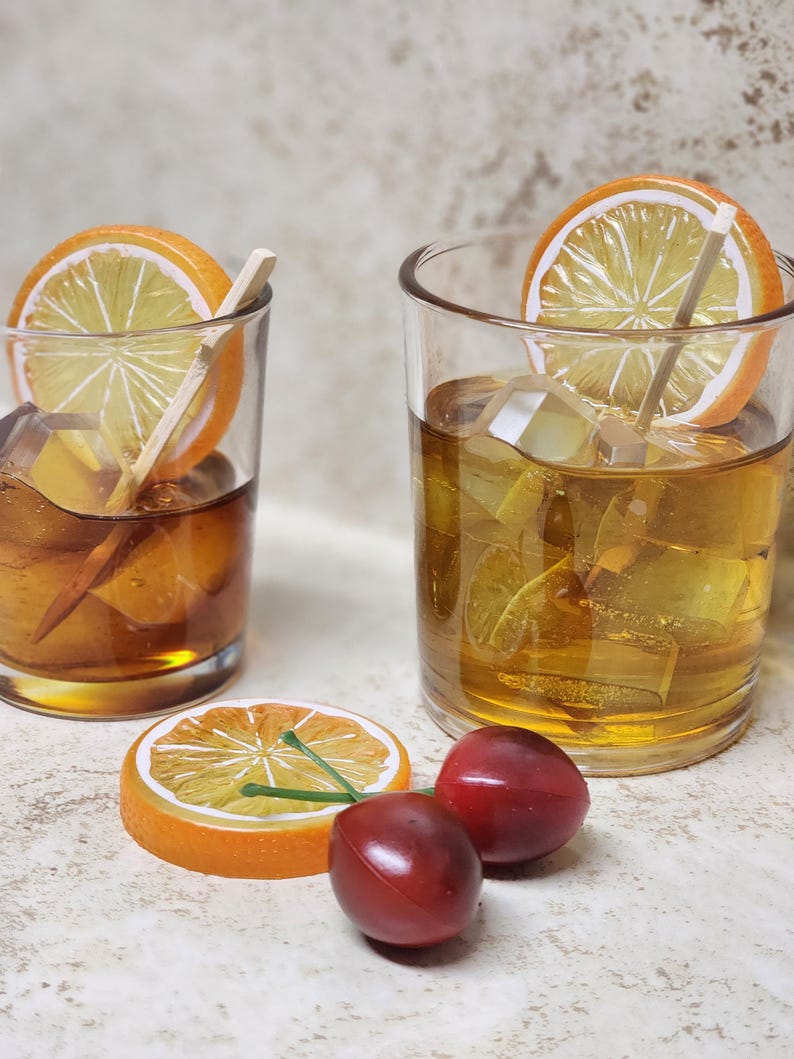 Fake Old Fashioned Whiskey Cocktail: 8 Oz Faux Drink Display - Etsy