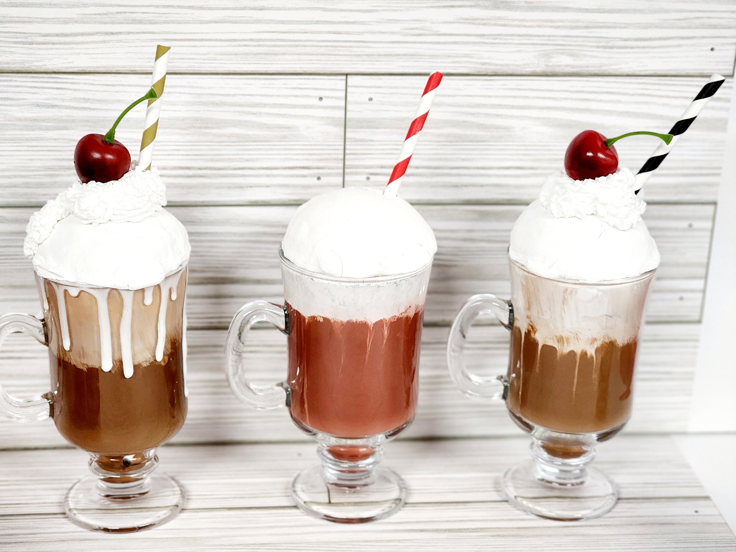 Faux Root Beer, Dr. Pepper , and Coke Float / Fake Floats - Etsy