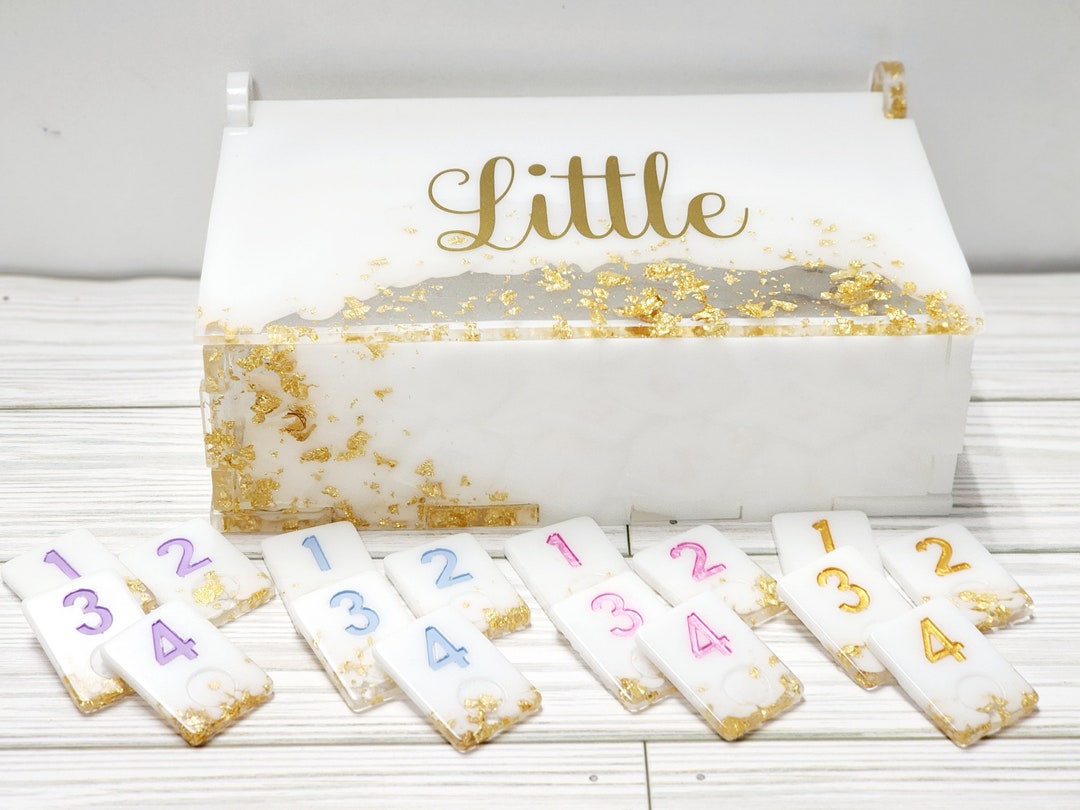 Custom Rummikub Set: Gold Flake Tiles, Personalized Box - Etsy