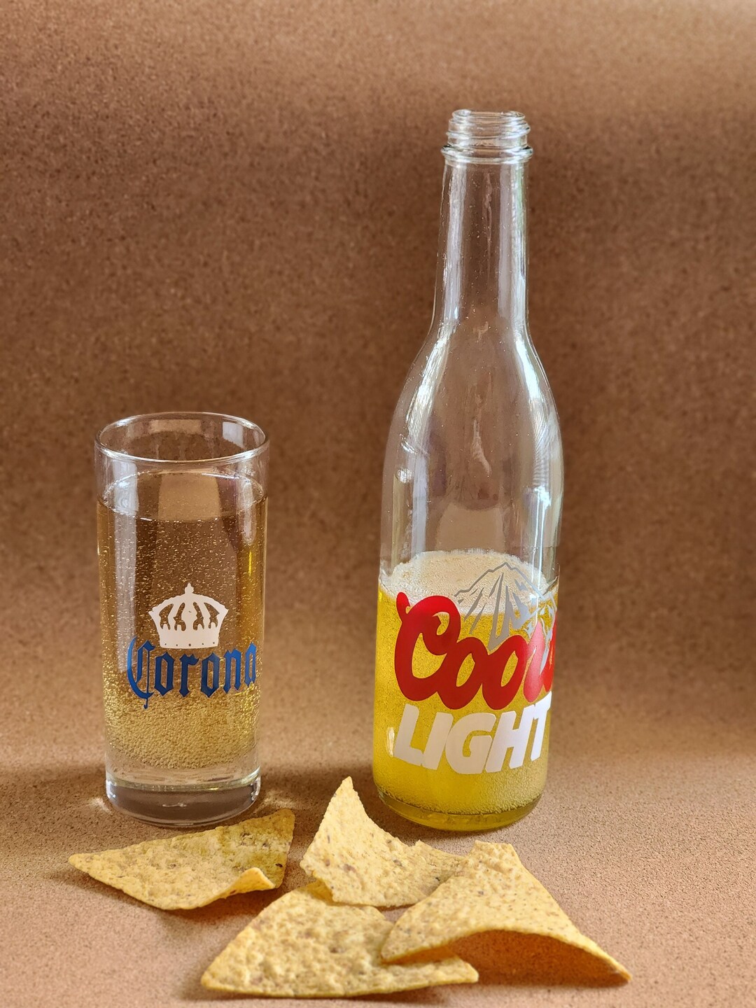 Fake Beer Bottle / Fake Beer Glass / You Choose the Brand - Etsy