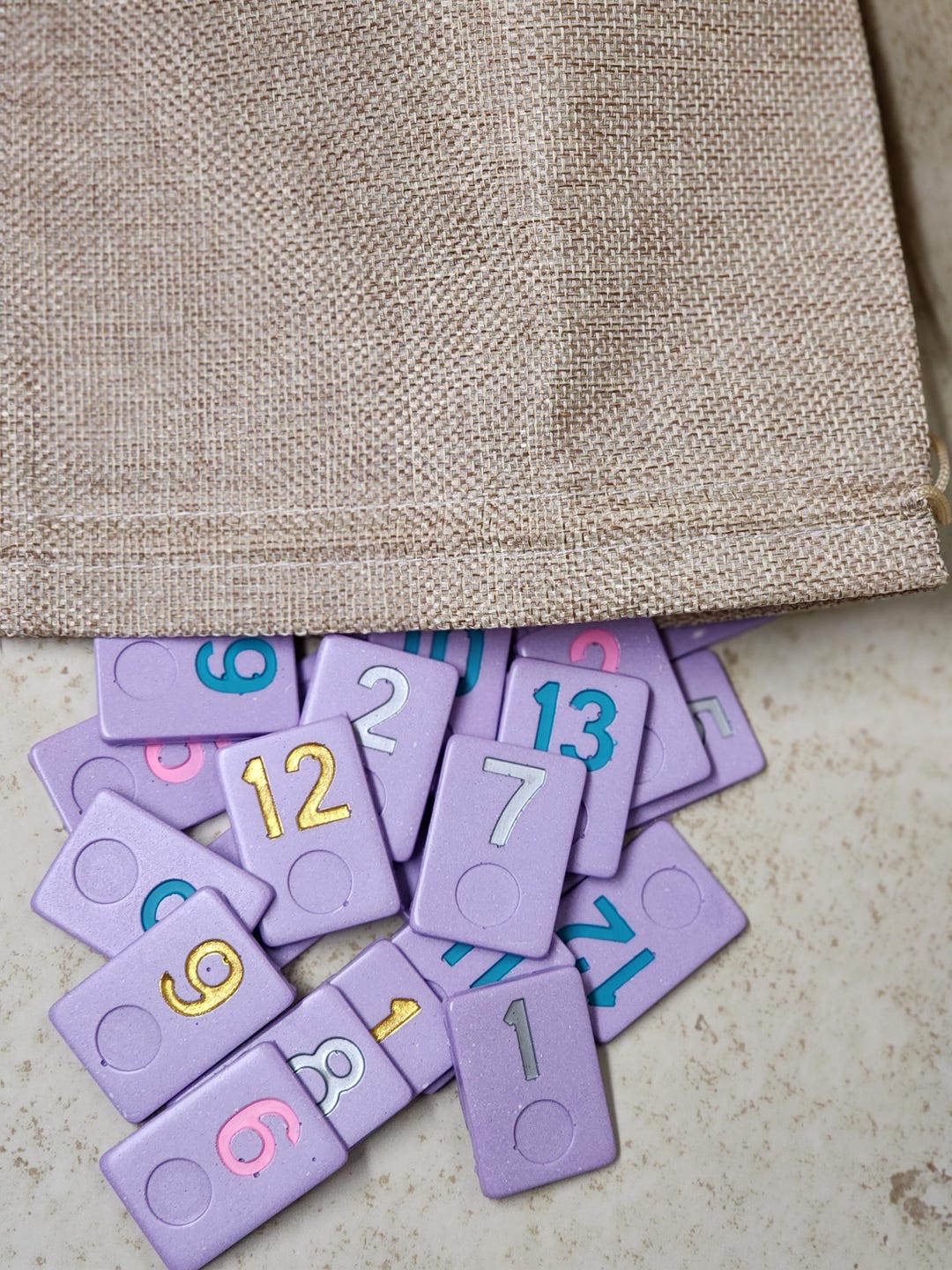 Custom Rummikub Set: Lilac Tiles, Personalized Colors, 4-8 Player - Etsy