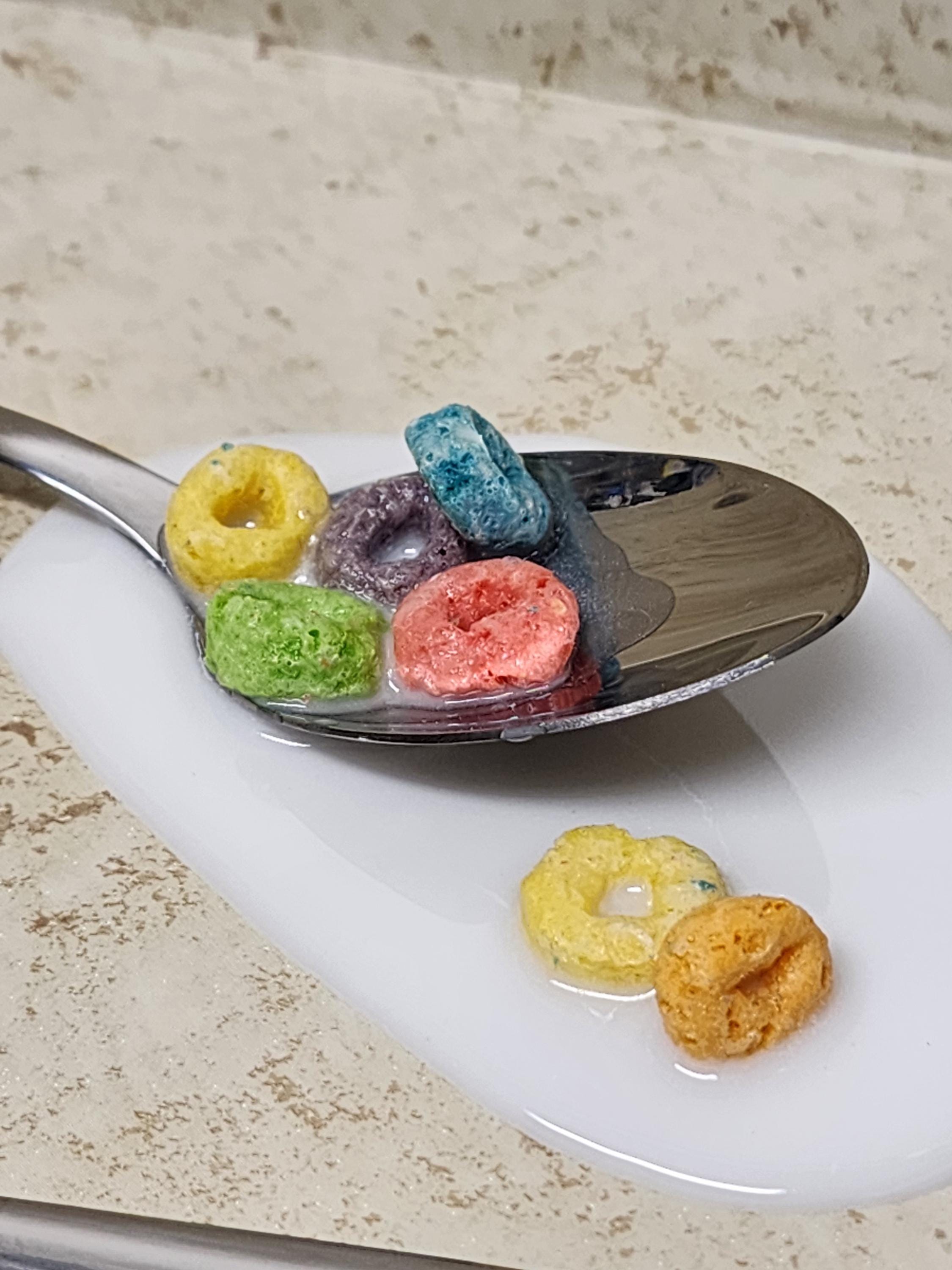 Spoon With Real Cereal and Fake Milk / You Choose the Cereal - Etsy