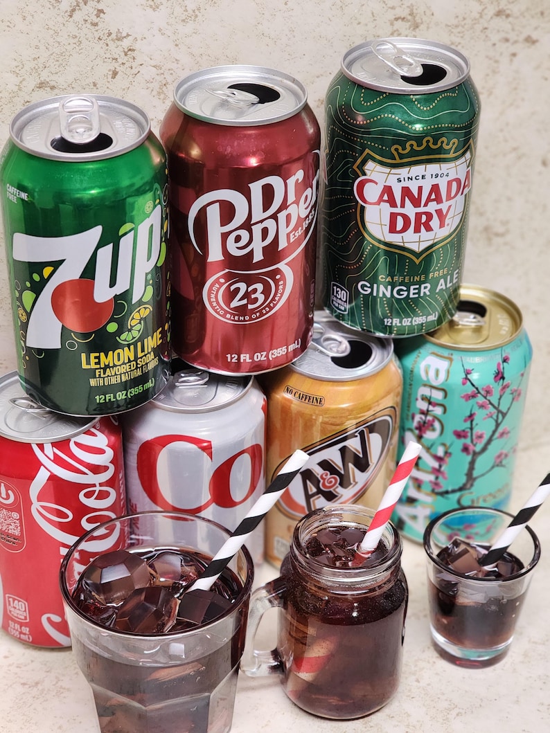 Faux Glass of Soda: Realistic Drink Prop, Choose Your Drink - Etsy