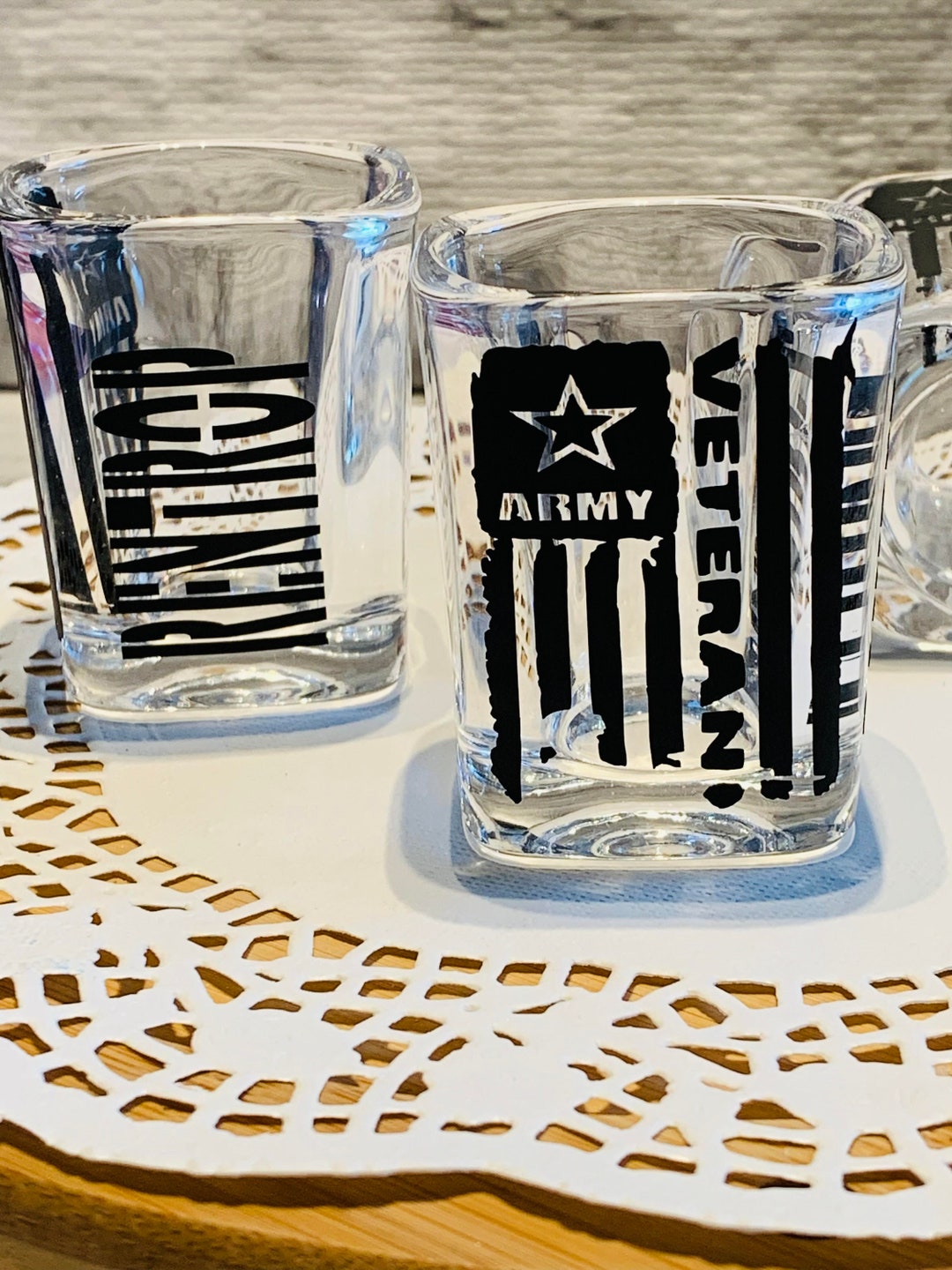 Veteran Shot Glass Set / Personalized / Military / - Etsy