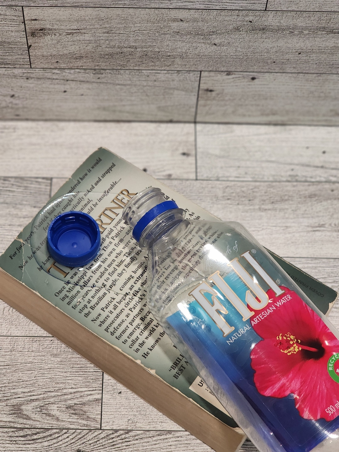 Fake Spilled Fiji Water Bottle Prank Faux Spill Etsy