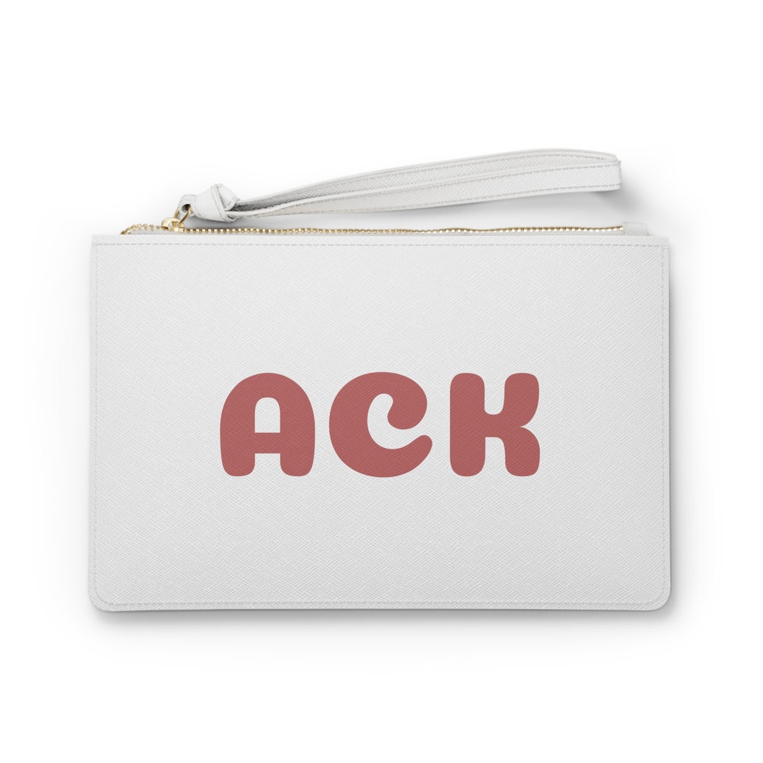 White Nantucket ACK Clutch Bag - Etsy