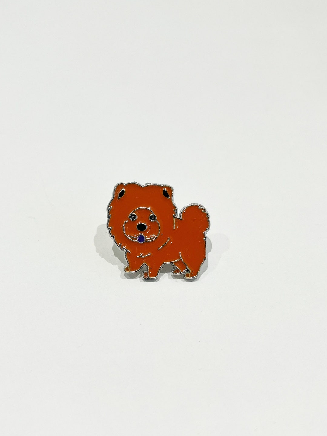 Chow Chow Enamel Pin Badge / Japanese Spitz Pin / Samoyed Pin / Brown ...