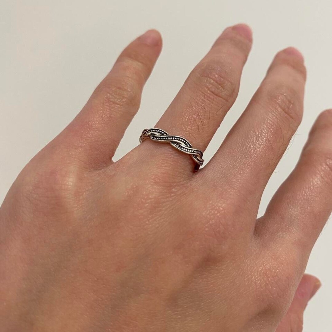 Elegant Silver Twist Ring, Rope Ring, Inexpensive Wedding Band, Fancy Stacking Ring, Silver Band ...