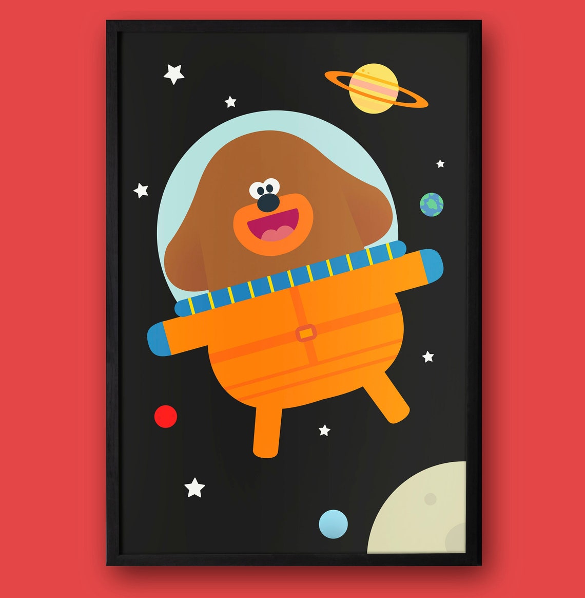 Hey Duggee in Space Poster: A2, 300 DPI Digital Download - Etsy