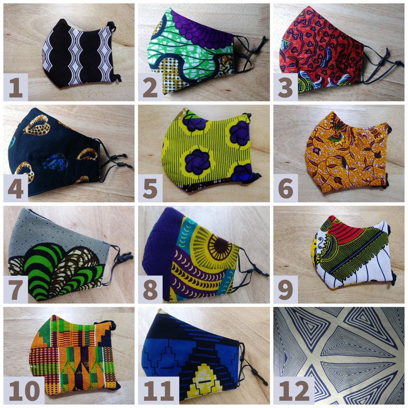 African Face Mask - Etsy