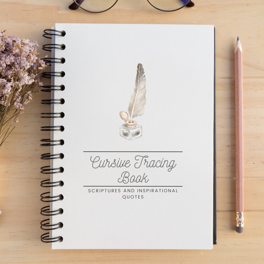 Cursive Tracing Book PDF | Scripture Copy Work | Letter Practice ...