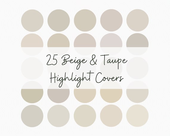 25 Instagram Highlight Covers Beige & Taupe Colors Highlight | Etsy