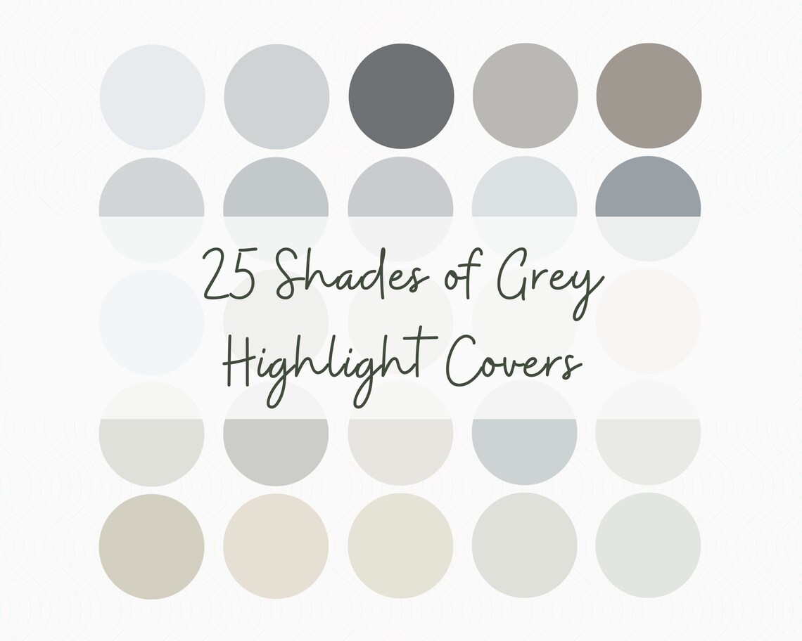 25 Instagram Highlight Covers Grey Colors - Highlight Icons - Instagram ...