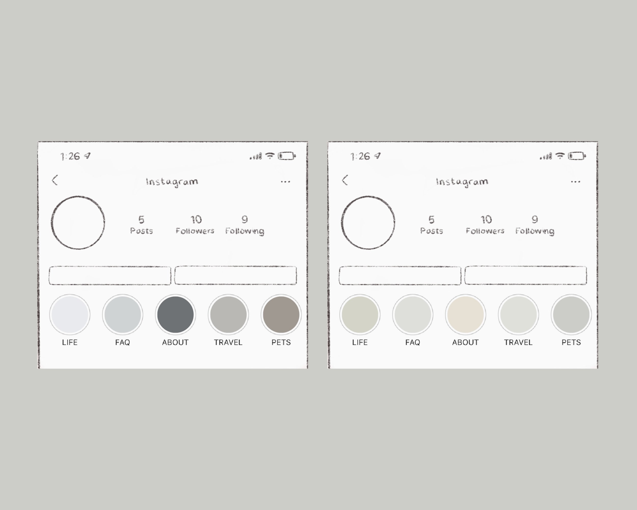 25 Instagram Highlight Covers Grey Colors - Highlight Icons - Instagram ...