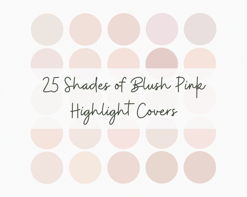 25 Instagram Highlight Covers Blush Pink Colors - Highlight Icons ...