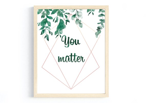 You Matter Poster Farmhouse Classroom Decor Boho Classroom - Etsy