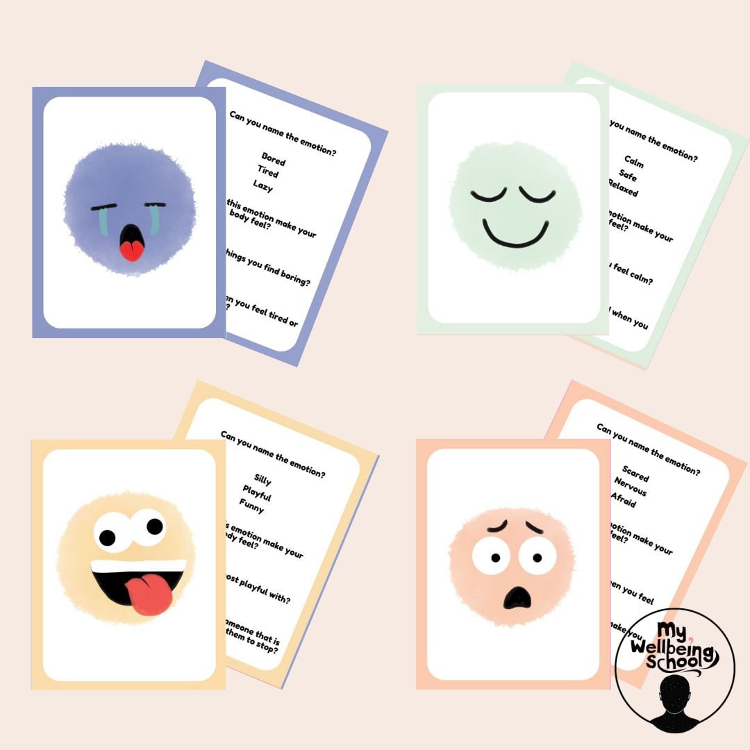Emotional Regulation Flashcards for Kids - School Counselor Learning ...