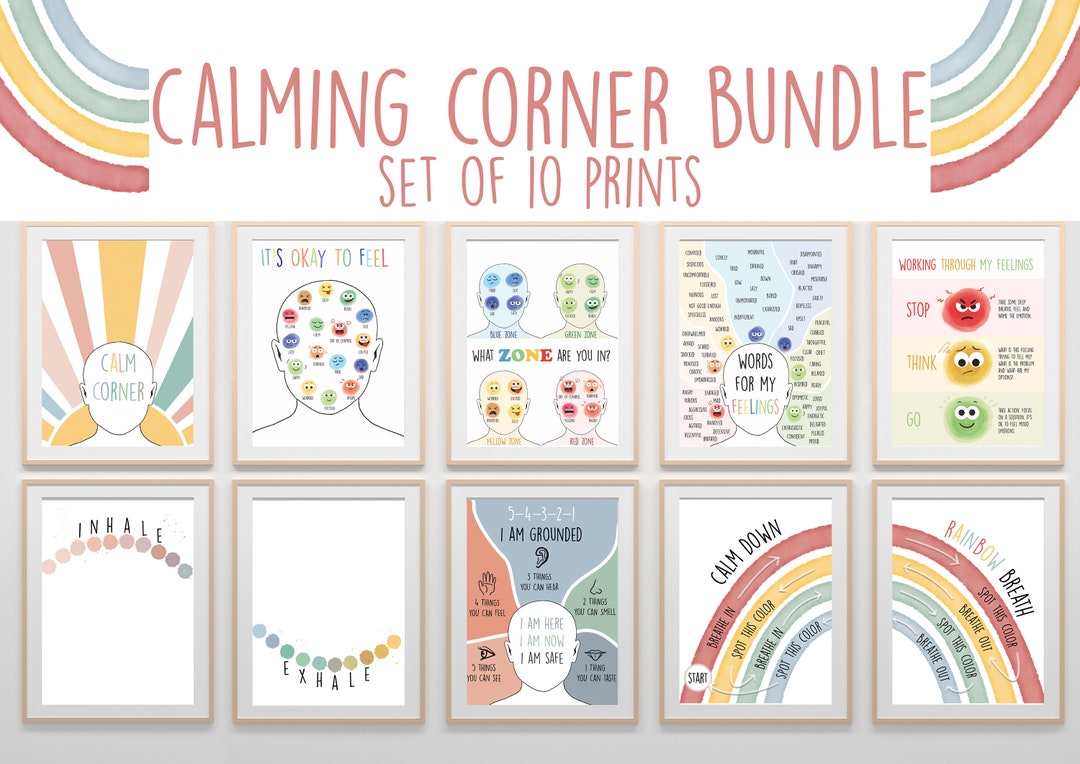 Calming Corner Bundle, Therapy Room Decor, Calming Strategies, Calm ...