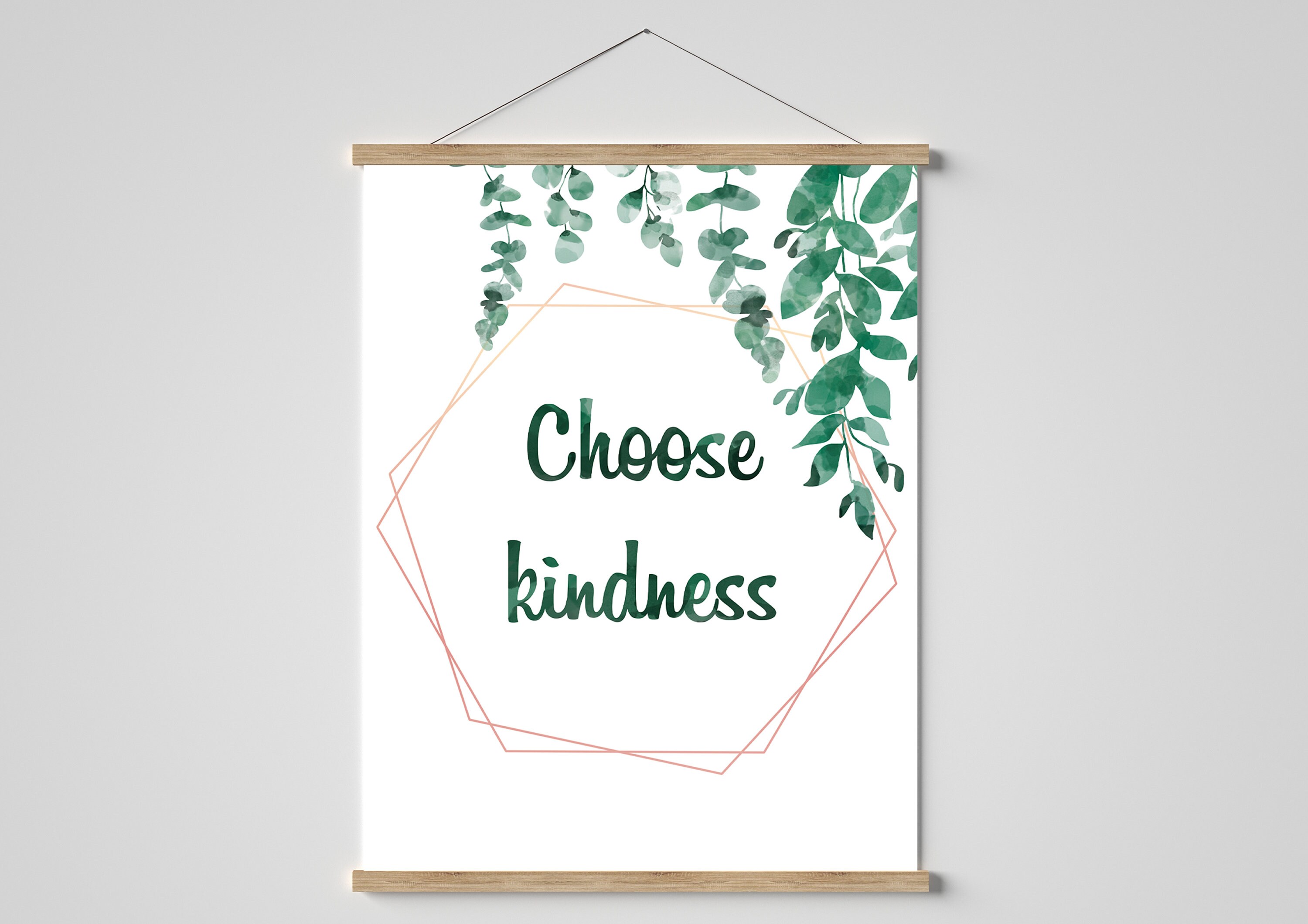 Choose Kindness Poster, Boho Classroom Decor, Modern Farmhouse ...