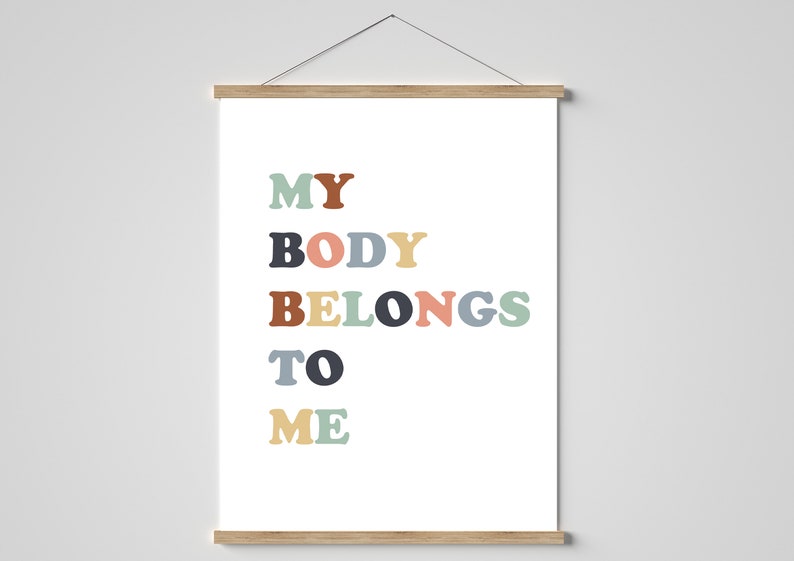 Consent Education, Body Safety Rules Poster, School Psychologist ...