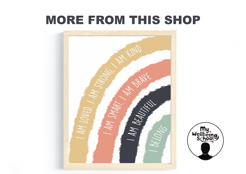 Feelings Chart Emotional Regulation Poster Calm Corner - Etsy