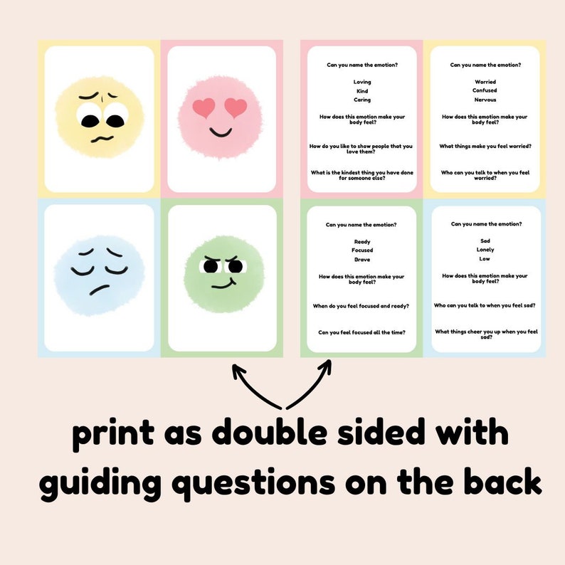 Emotional Regulation Flashcards for Kids - School Counselor Learning ...