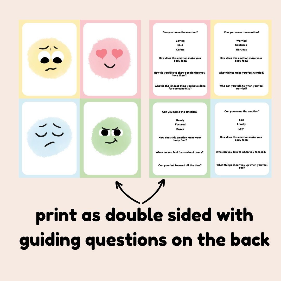 Emotional Regulation Flashcards for Kids - School Counselor Learning ...