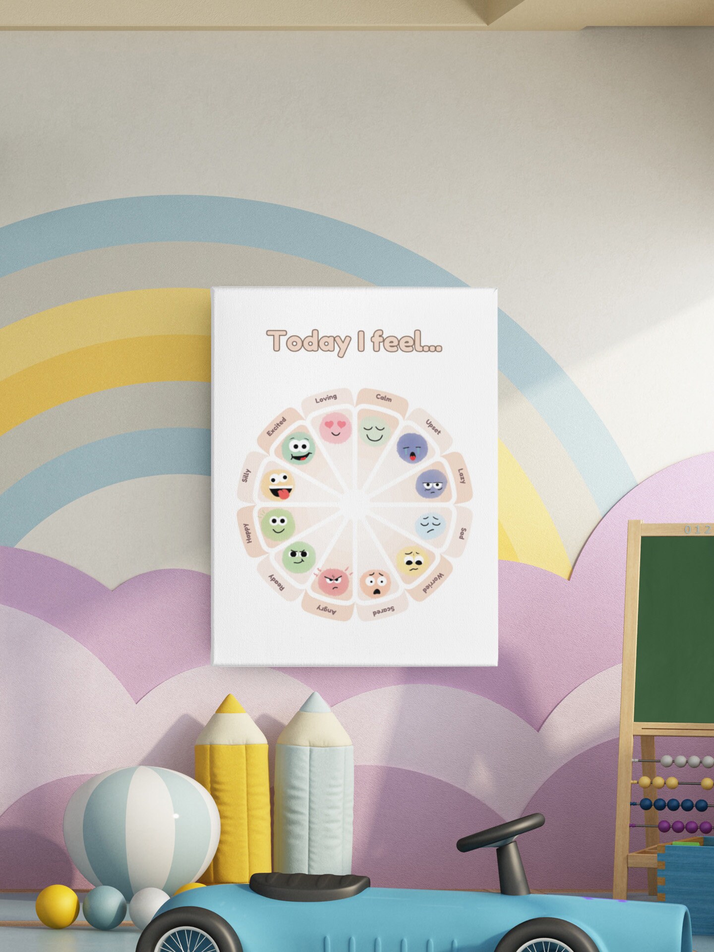 Emotions Wheel Poster, Feelings Poster, School Psychology Digital ...