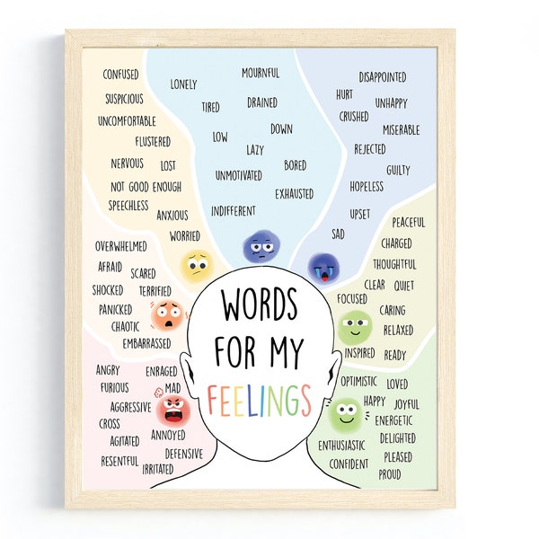 Adult Feelings Chart Therapy - Etsy