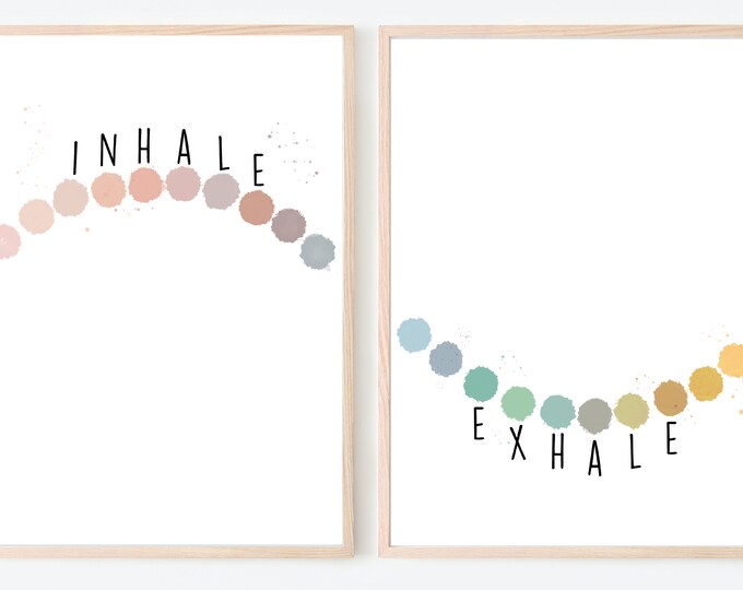 Inhale Exhale Print - Etsy