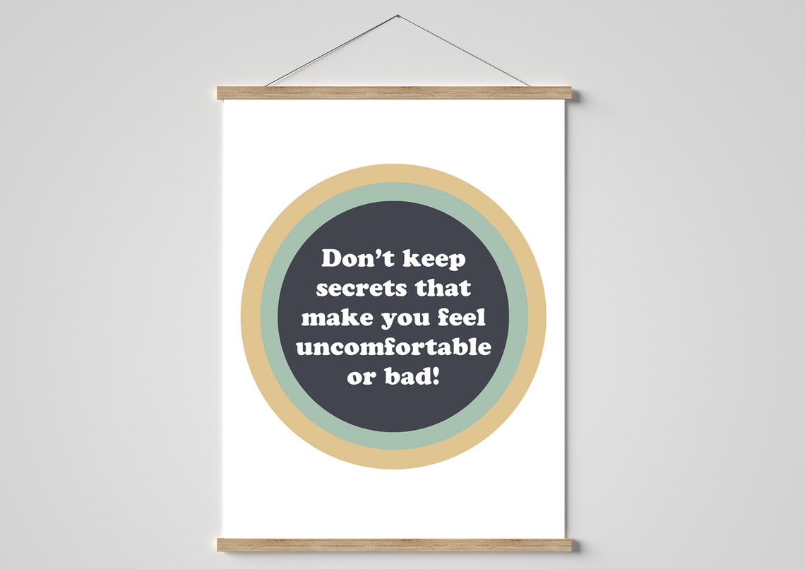 Body Safety Rules Printable Wall Art, Therapy Room Decor, Consent ...