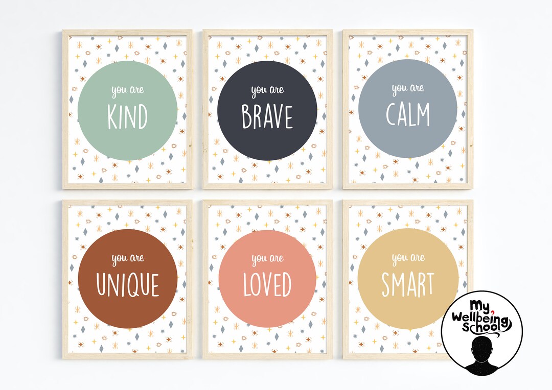 Boho Classroom Decor, Positive Affirmations, Classroom Poster, Welcome ...