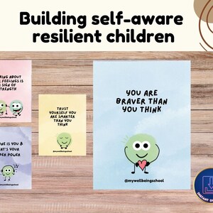 Growth Mindset Quote Cards, Inspirational Flashcards for School ...