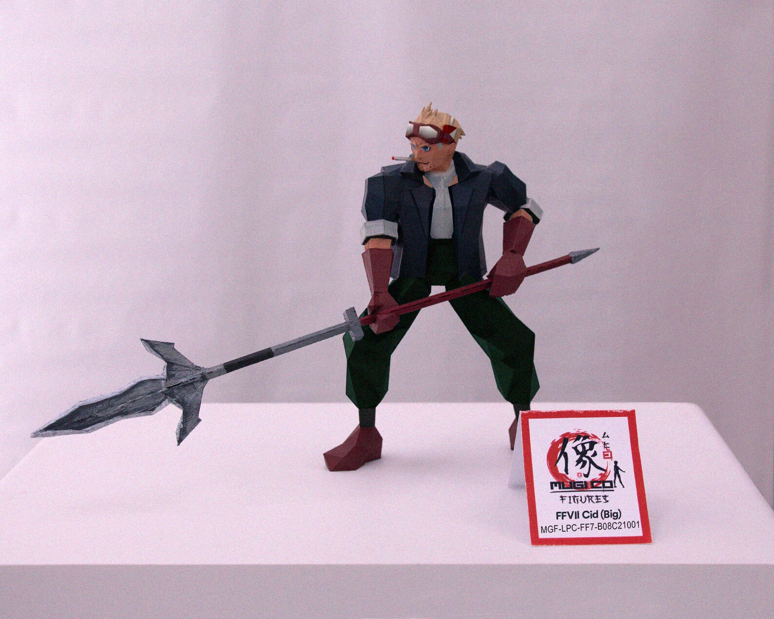 FFVII 08 Cid Highwind figure Big size FINAL FANTASY 7 | Etsy