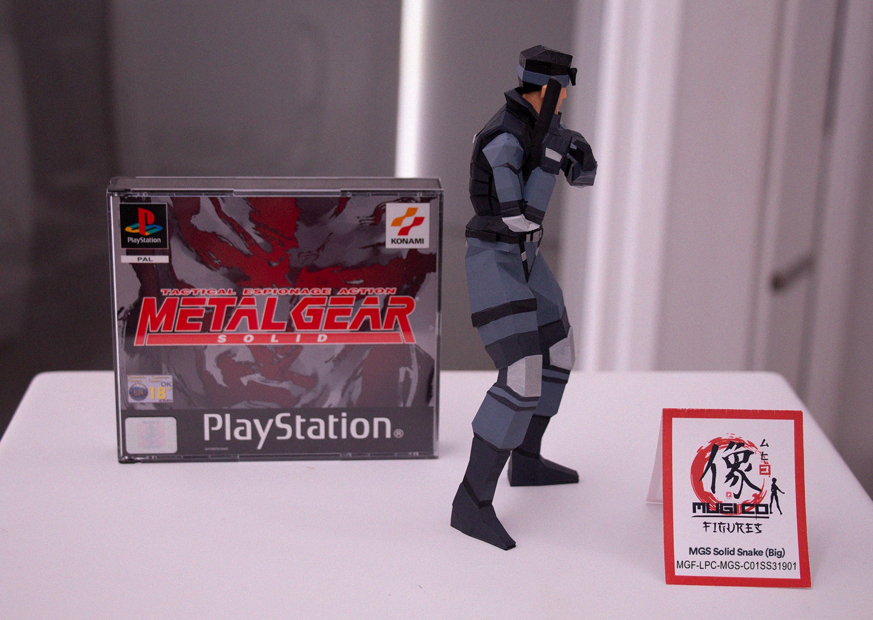 MGS 01 Solid Snake Figure big Size METAL GEAR Solid / | Etsy