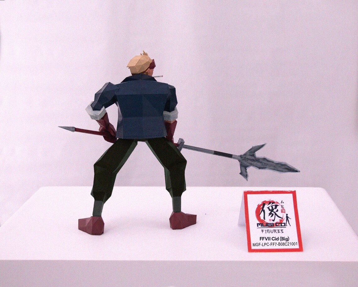 FFVII 08 Cid Highwind figure Big size FINAL FANTASY 7 | Etsy