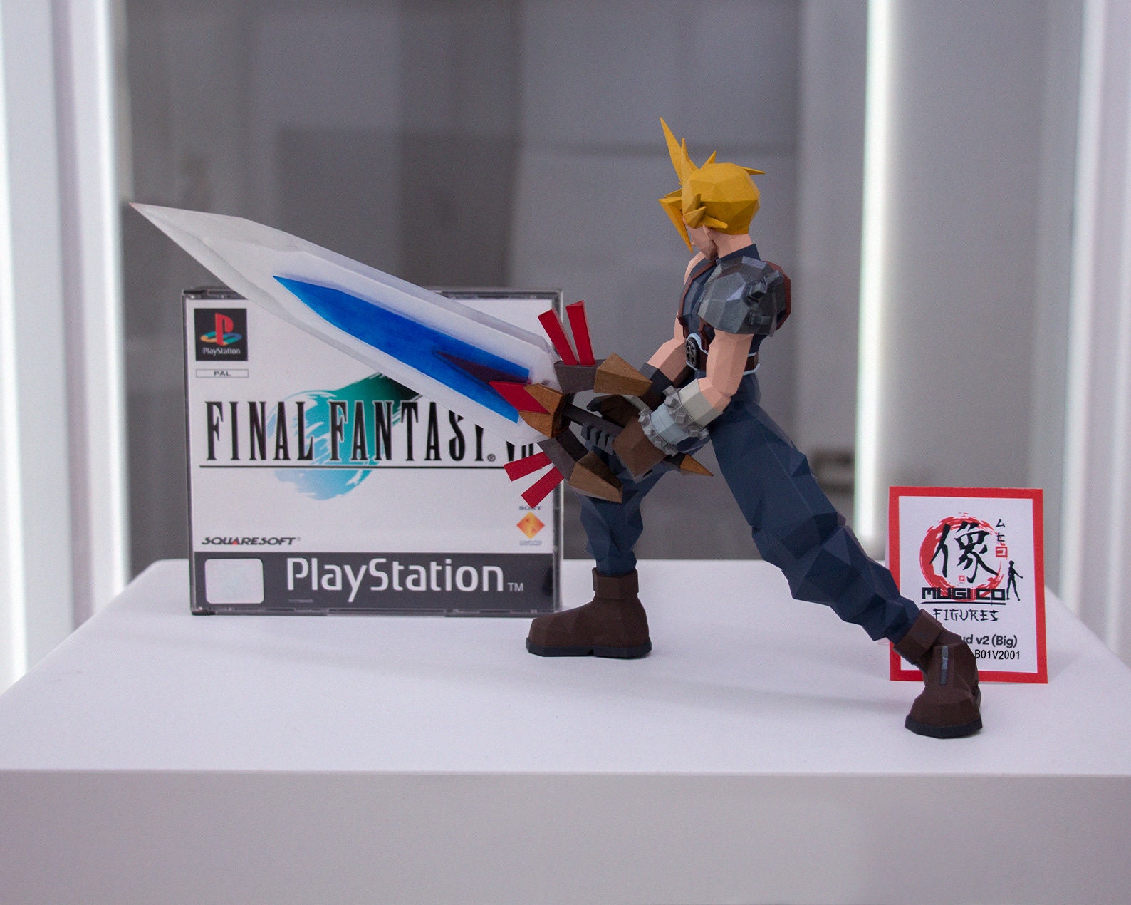 FFVII 01 v2 Cloud Strife Figure big Size FINAL FANTASY 7 - Etsy