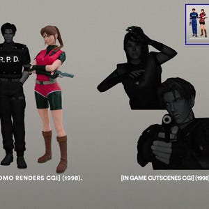 RE2 Claire Redfield (CGI [promo Renders]) (1/4) [RESIDENT EVIL 2] (1998 ...