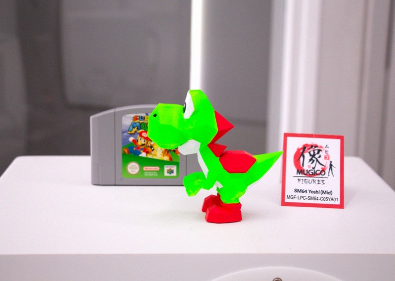 SUPER MARIO 64 I 05 Yoshi Figure mid Size SM64 1996 - Etsy